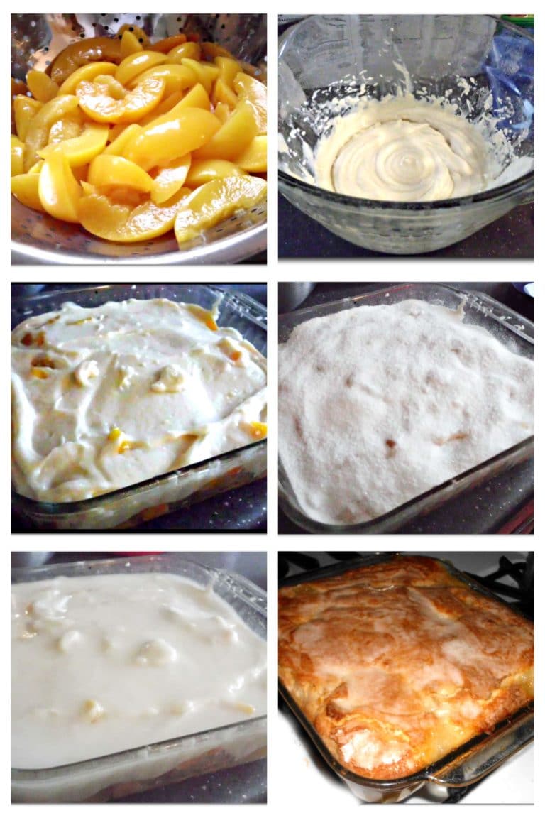 Mom's Magic Peach Cobbler Recipe - The Food Hussy