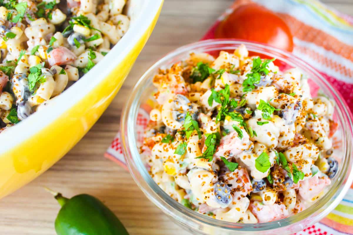 Mexican Macaroni Salad - The Food Hussy