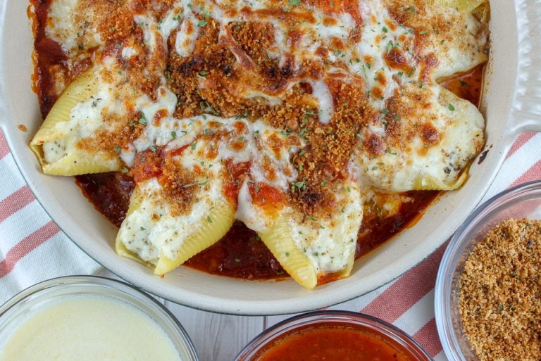 Olive Garden Giant Stuffed Shells Copycat Recipe - The Food Hussy