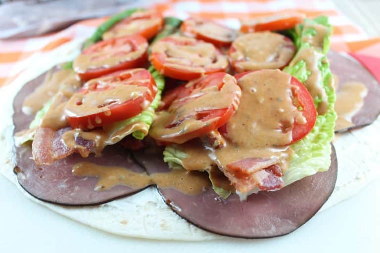 BLT Roast Beef Wrap - The Food Hussy
