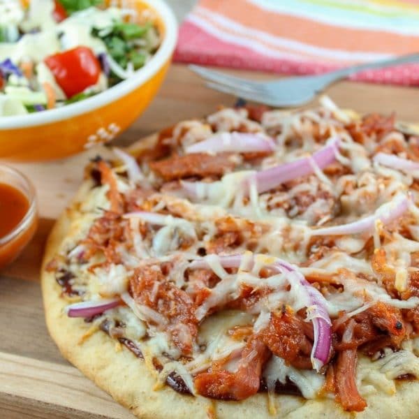 Pulled Pork Flatbread - The Food Hussy