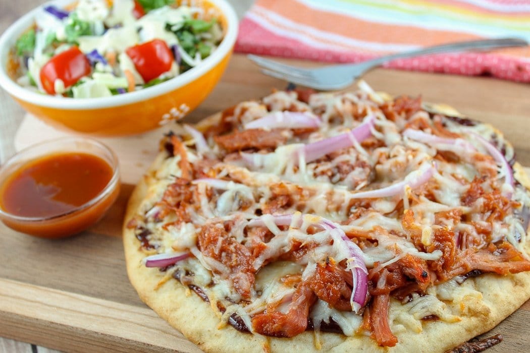 Pulled Pork Flatbread - The Food Hussy