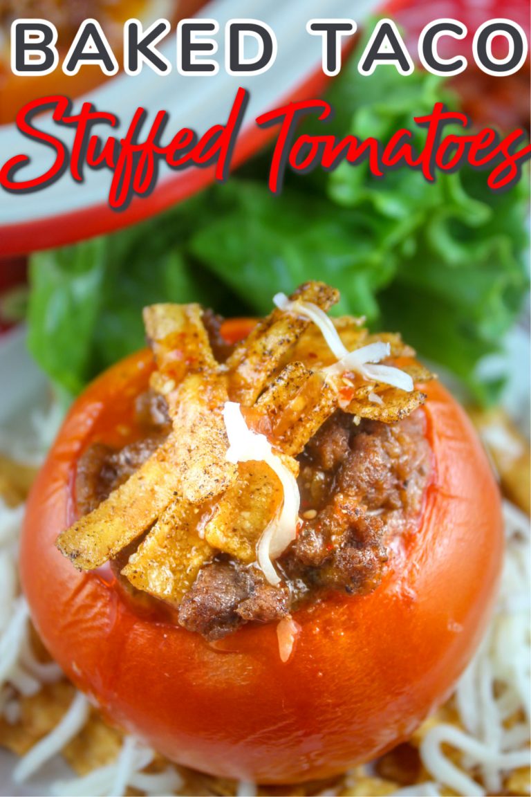 Baked Taco Stuffed Tomatoes - The Food Hussy