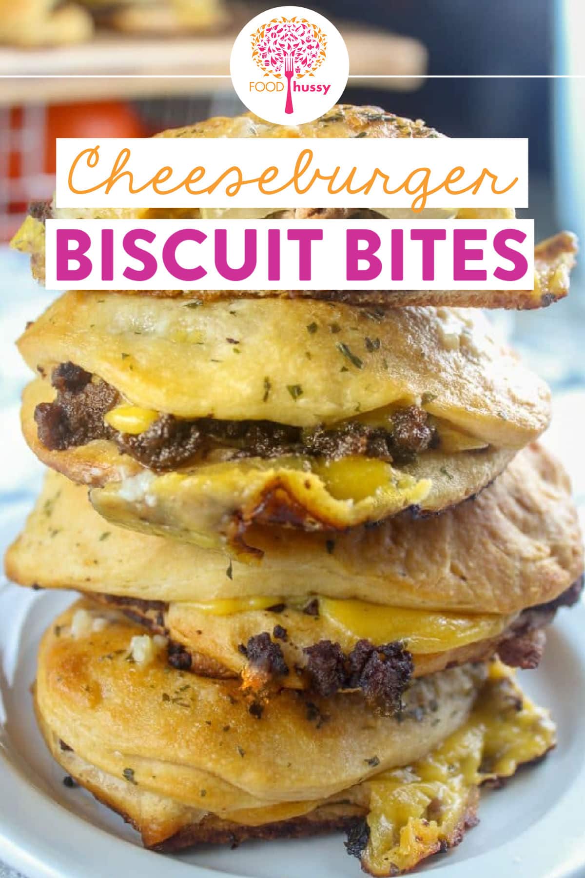 Cheeseburger Biscuit Bites - The Food Hussy