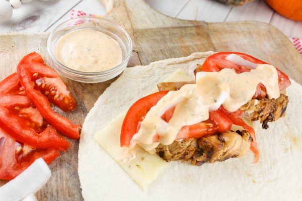 Copycat Roly Poly Santa Fe Chicken Wrap - The Food Hussy