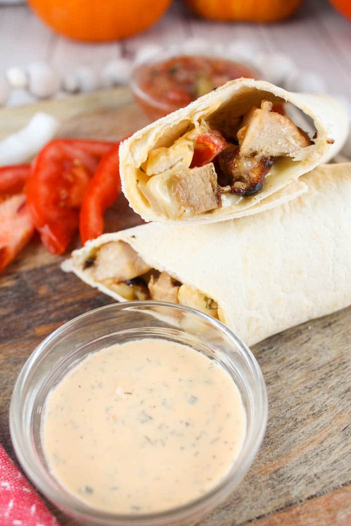 Copycat Roly Poly Santa Fe Chicken Wrap - The Food Hussy