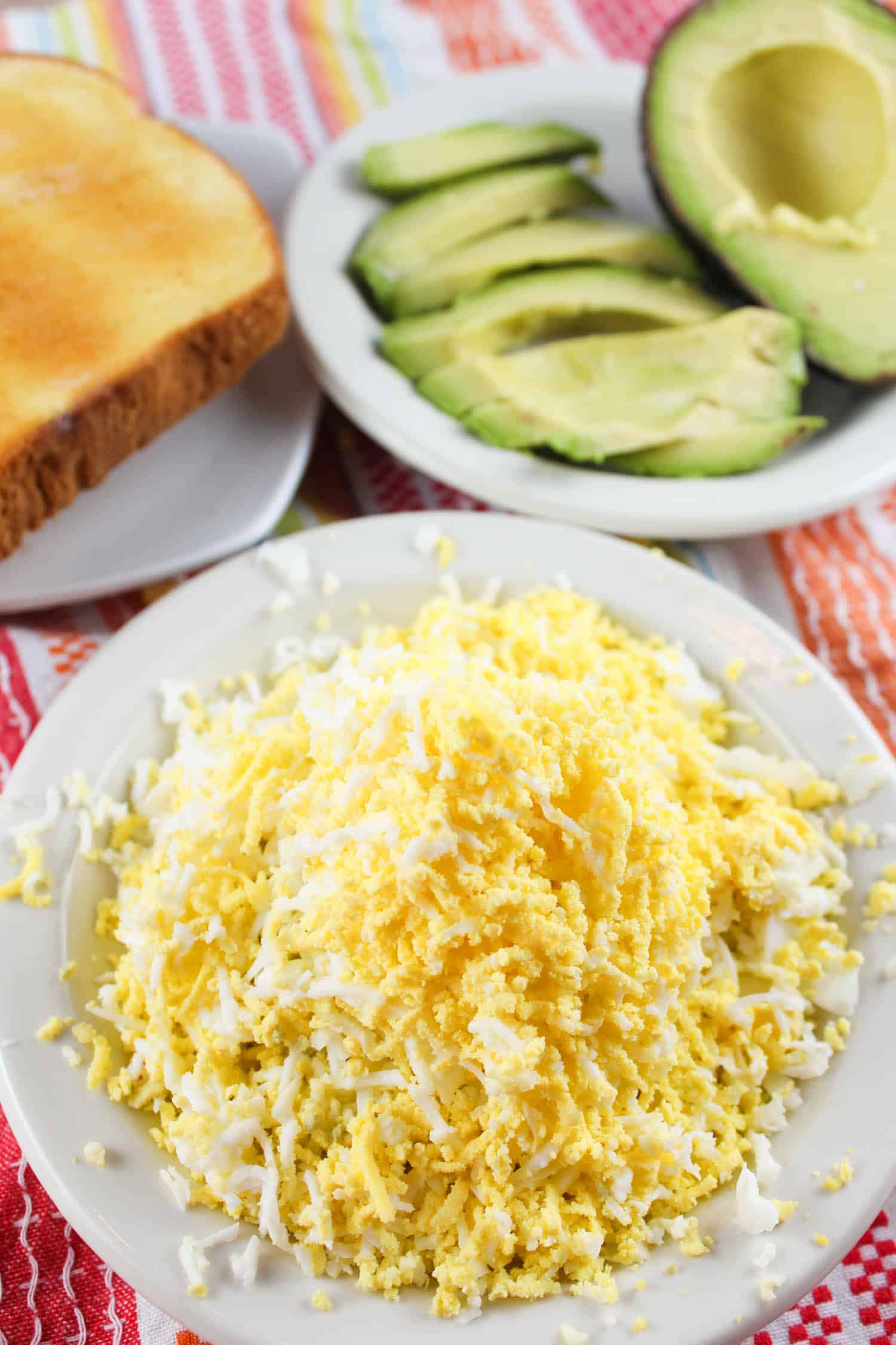 Grated Egg Avocado Toast - The Food Hussy