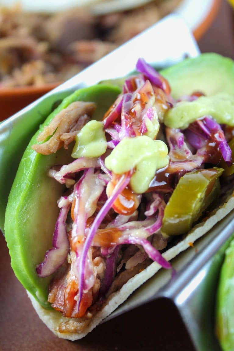 Leftover Pulled Pork Tacos - The Food Hussy