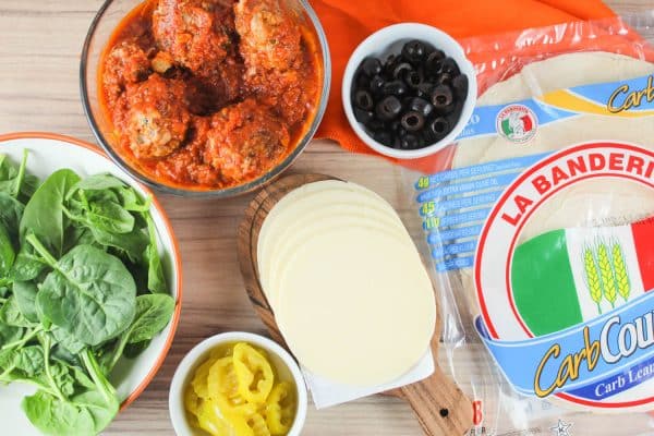 Easy Italian Meatball Wrap - The Food Hussy