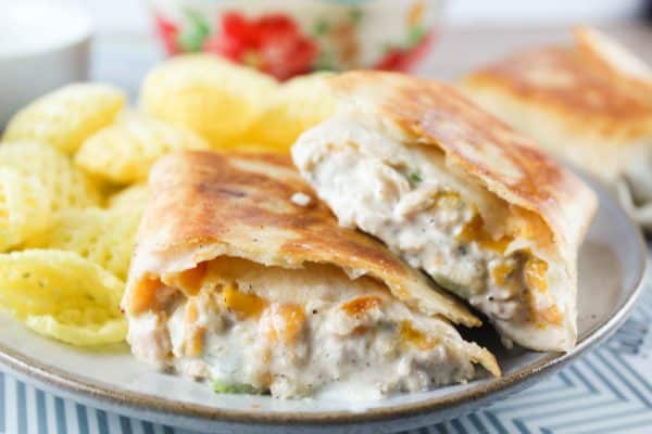 Tuna Melt Wrap - The Food Hussy