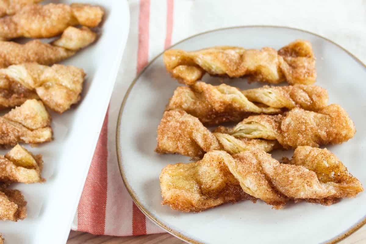 Cinnamon Sugar Puff Pastry - The Food Hussy