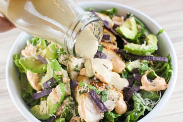 Panera Southwest Caesar Salad with Chicken - The Food Hussy