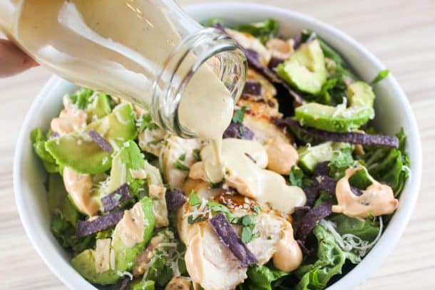 Panera Southwest Caesar Salad with Chicken - The Food Hussy