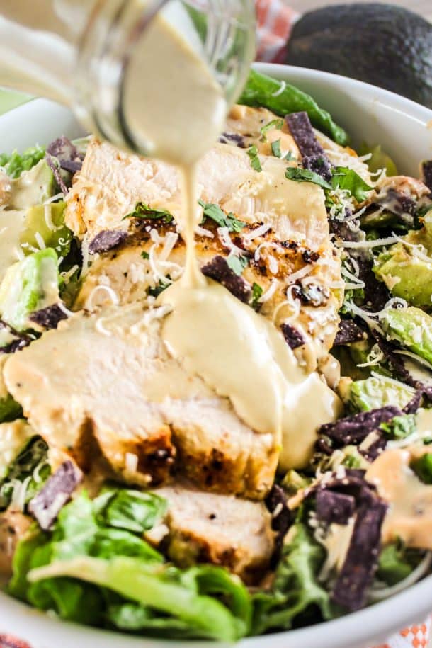 Panera Southwest Caesar Salad with Chicken - The Food Hussy