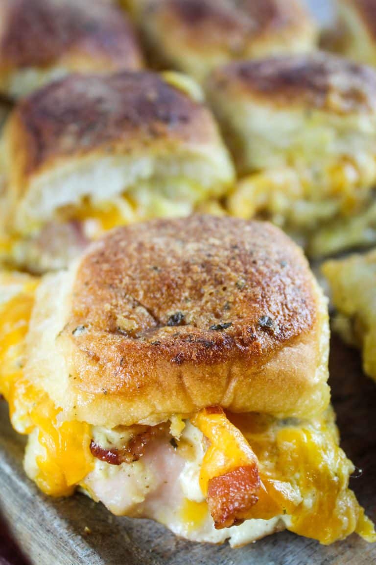 Turkey Bacon Ranch Sliders - The Food Hussy