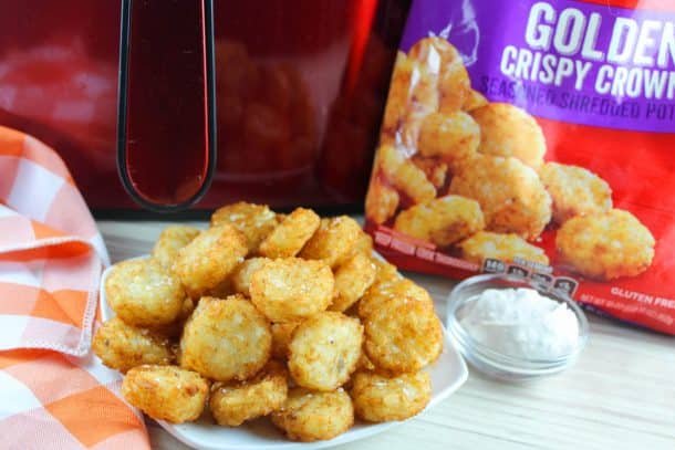 Ore Ida Crispy Crowns in the Air Fryer - The Food Hussy