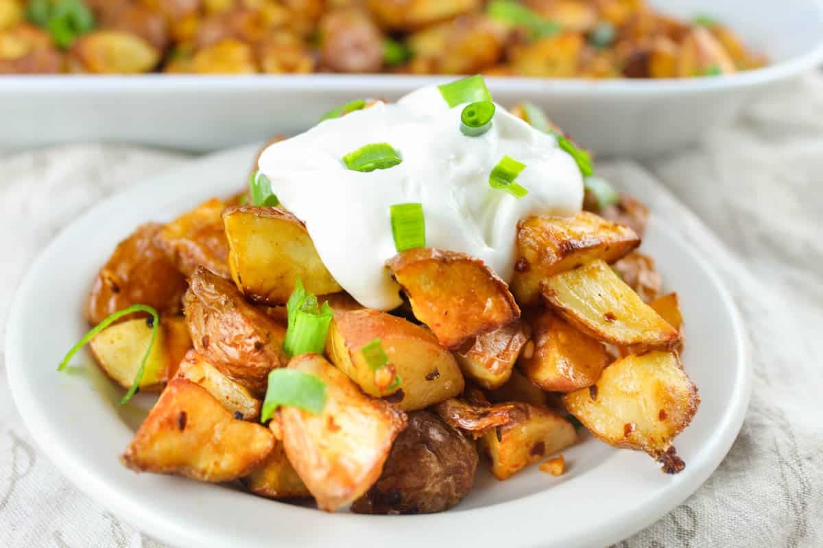 Air Fryer Diced Potatoes - The Food Hussy