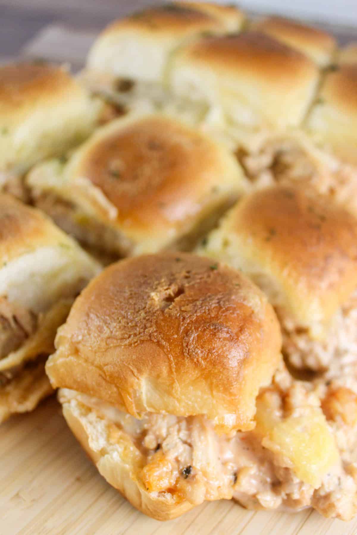 Hawaiian Roll Chicken Sliders - The Food Hussy