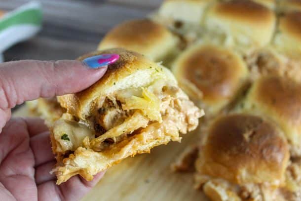 Hawaiian Roll Chicken Sliders - The Food Hussy