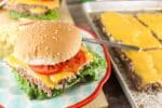Sheet Pan Burgers - The Food Hussy