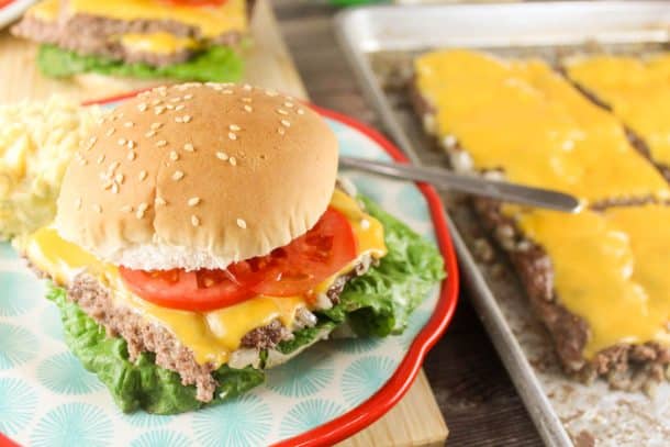 Sheet Pan Burgers - The Food Hussy