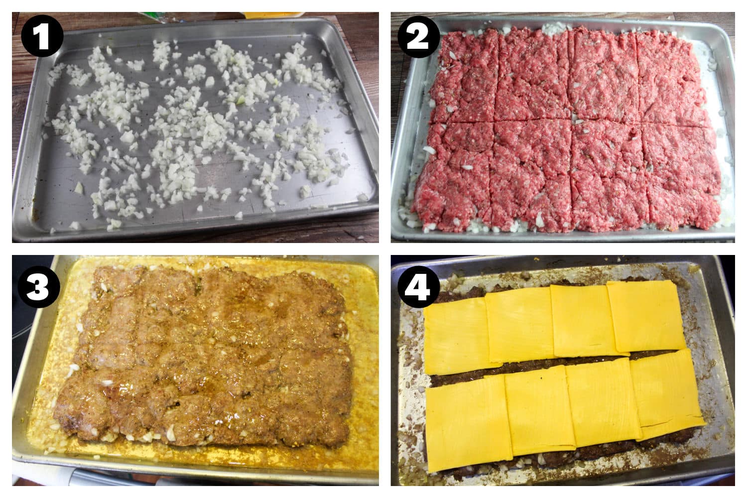 Sheet Pan Burgers - The Food Hussy