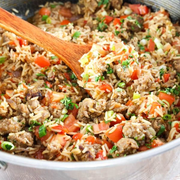 Gordon Ramsay Sausage Rice - The Food Hussy