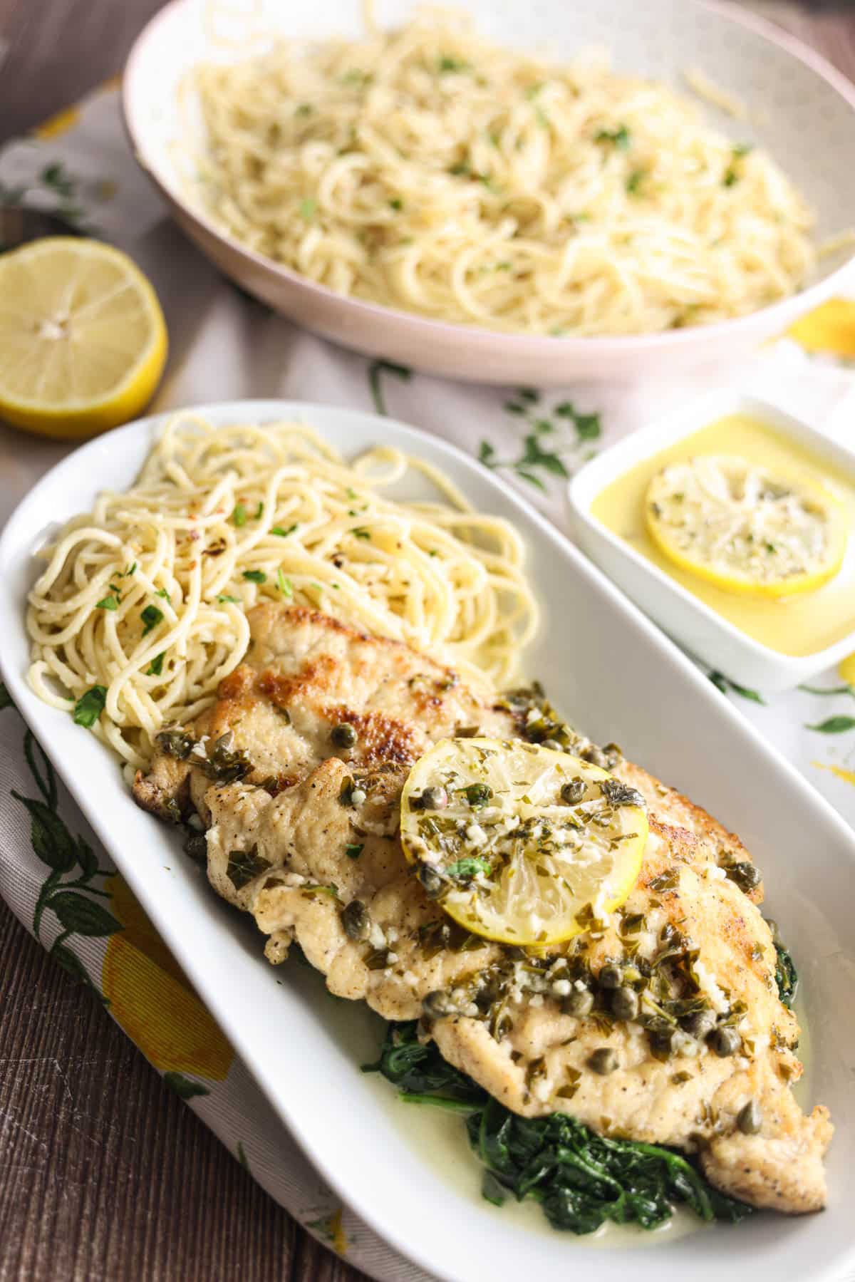Maggianos Chicken Piccata - The Food Hussy