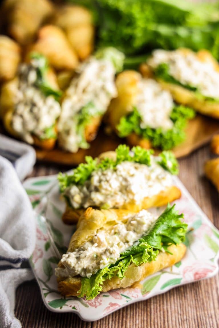 Mini Croissant Sandwiches - The Food Hussy