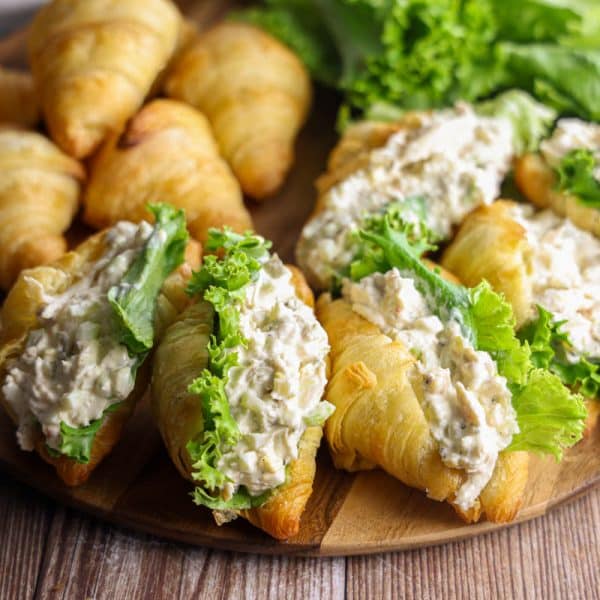 Mini Croissant Sandwiches - The Food Hussy