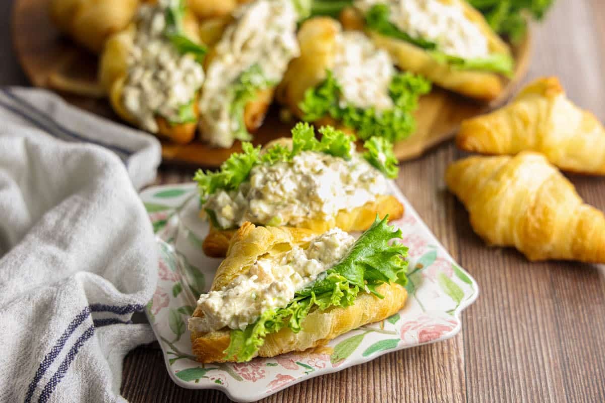 Mini Croissant Sandwiches - The Food Hussy